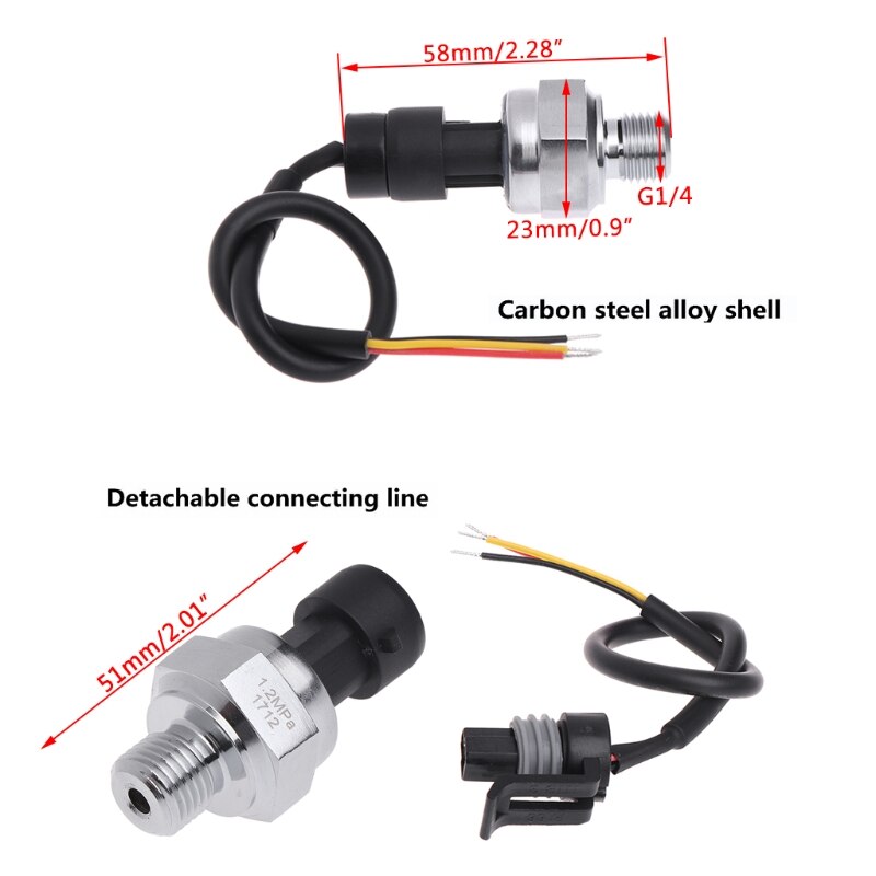 0~3mpa Pressure Sensor for Water Air Oil | MrSParkz
